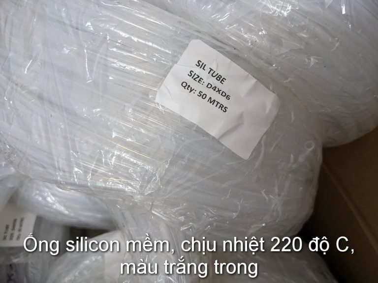 Ống silicone chịu nhiệt phi 2, 3, 4, 5, 6, 7, 8, 9, 10, 12, 14, 15, 16 ...